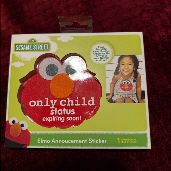 Sesame Street | Accessories | Sesame Street Elmo Announcement Sticker ...